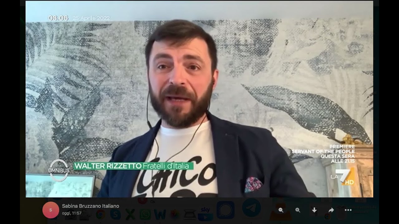 LA7, OMNIBUS - 25/4/2022 Walter Rizzetto - Chico Forti